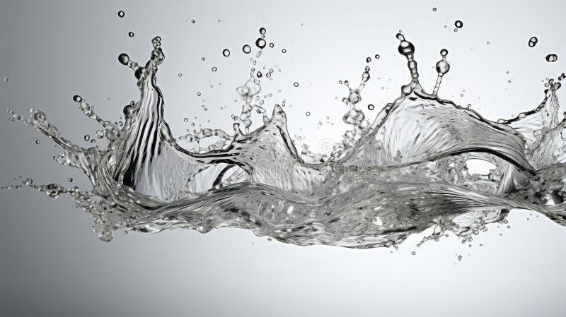 Dynamic splash silver stock illustration. Illustration of color - 313785558
