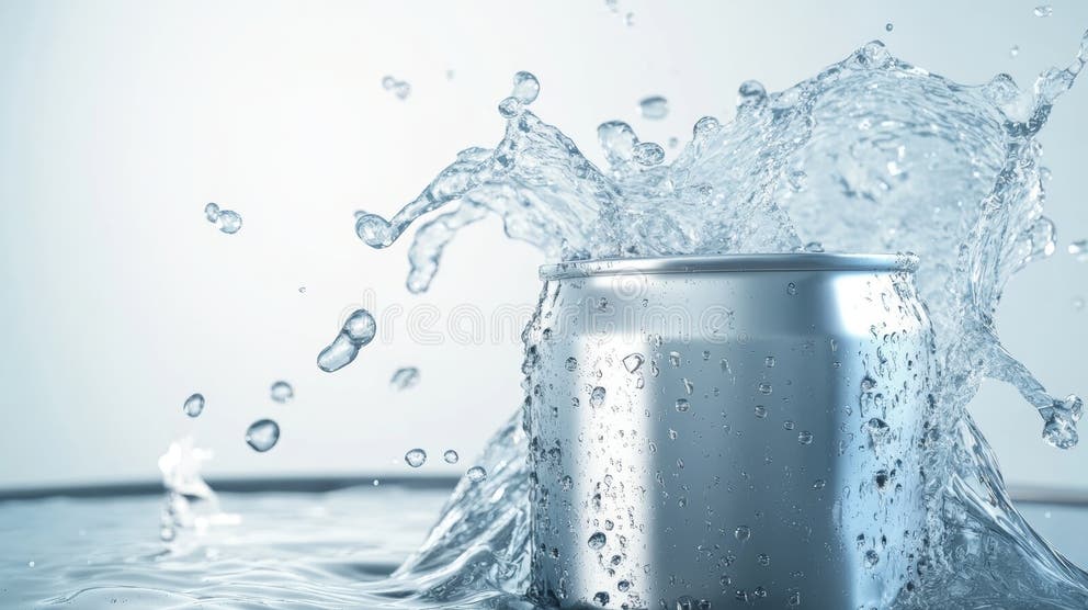 Dynamic Splash of Soda from a Can Capturing the Refreshing Motion of ...
