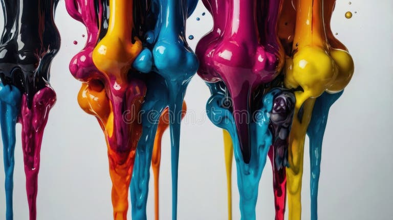Dynamic Splash of Vibrant Colors: a Mesmerizing Display of Paint ...