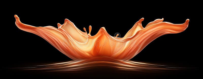 Dynamic Splash of Warm Colors Like Orange and Yellow Creates Vibrant ...