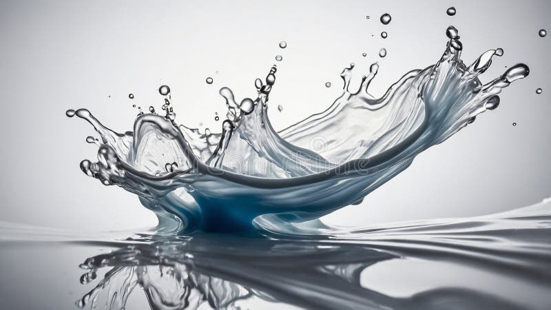 Dynamic Splash of Water Captured Mid-air with Dramatic Lighting and ...