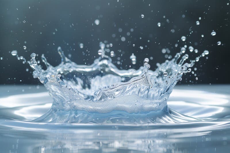 Dynamic Splash of Water Creates Stunning Display of Kinetic Energy ...