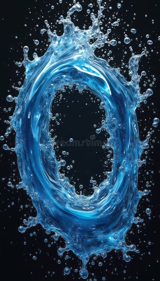 Dynamic Splash of Water Forming a Circular Shape Stock Image - Image of ...