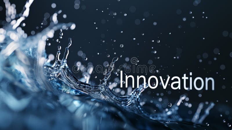 Dynamic Splash of Water Representing Innovation and Creativity. Perfect ...