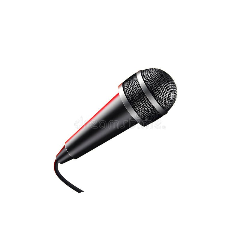 Dynamic Stage Microphone Icon 3d Render with Ultra Layer Stock Photo ...