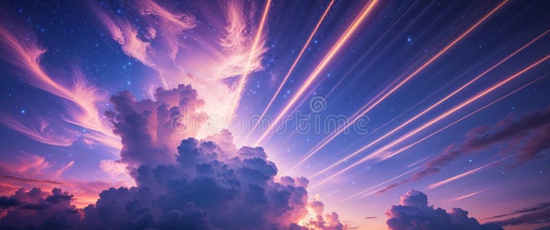 Dynamic Starry Sky Imagery Bright Light Effects Stock Photos - Free ...