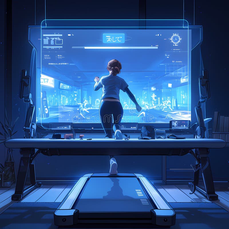 Energizing Tech Run | Adobe Stock Stock Illustration - Illustration of ...