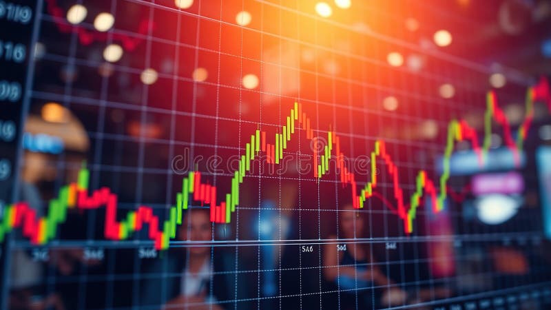 Dynamic Stock Market Chart AI Art a Professional Visualization of Forex ...