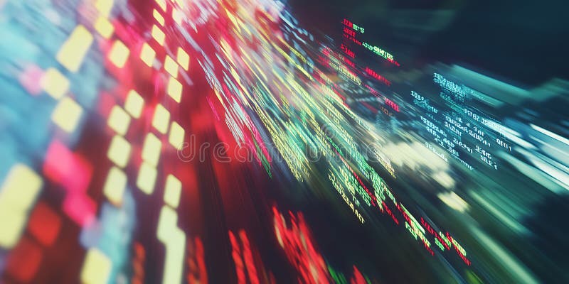 Dynamic Stock Market Data Abstract Background Stock Illustration ...