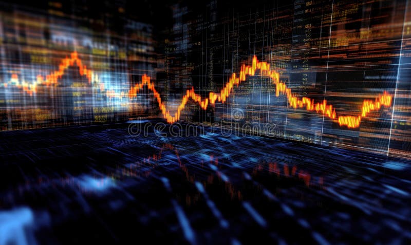 Dynamic Stock Market Graph Showcasing Fluctuating Trends and Data ... Dynamic Stock Market Graph Showcasing Fluctuating Trends and Data ...