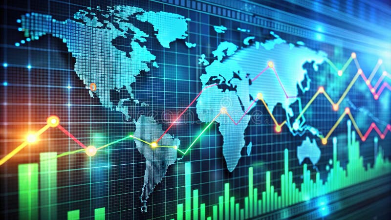 Dynamic Stock Motion Graphics Visualizing Economic Indices for Business ...
