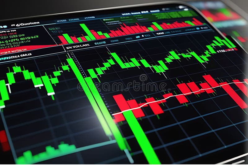 Dynamic Stock Trading: Smartphone Displaying Buy and Sell Signals with ...