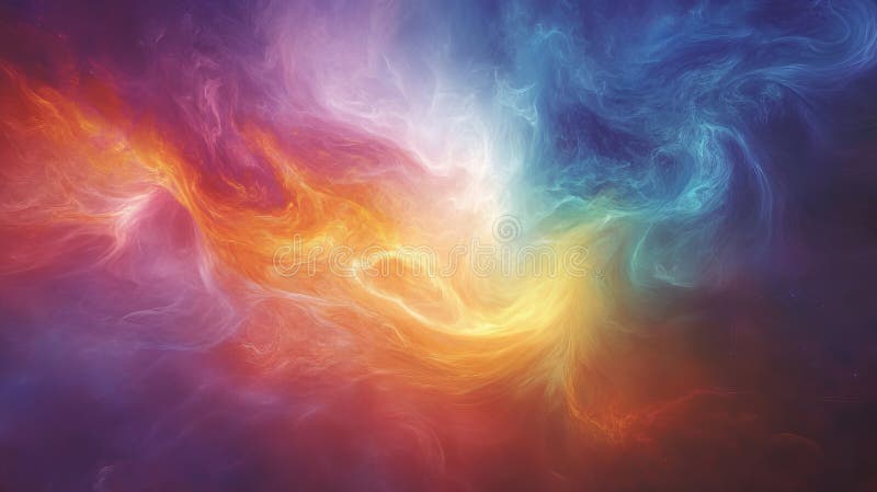 Dynamic Storm of Cosmic Harmony a Swirling Display of Celestial Forces ...