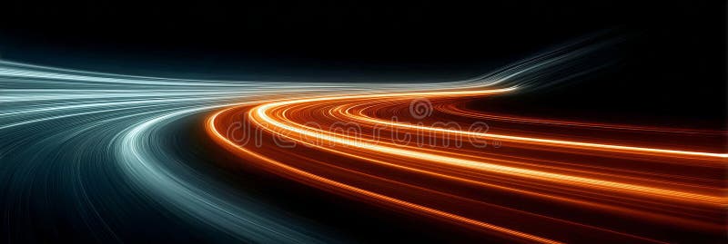 Dynamic Streamlights Visualization on Futuristic Curves with Blurry ...