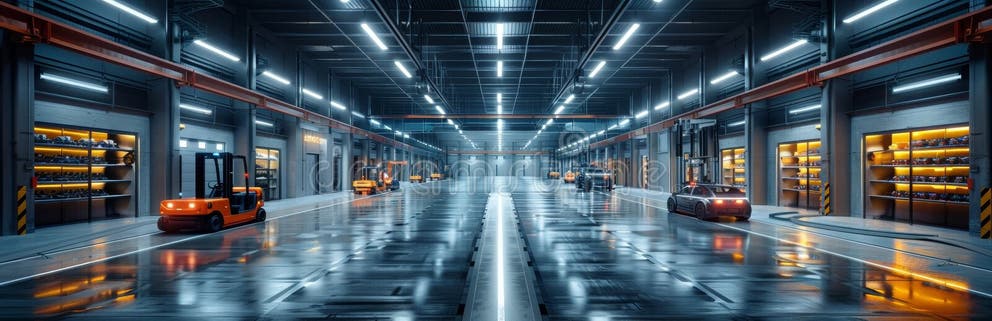 A Dynamic and Streamlined Hightech Warehouse Facility Featuring ...