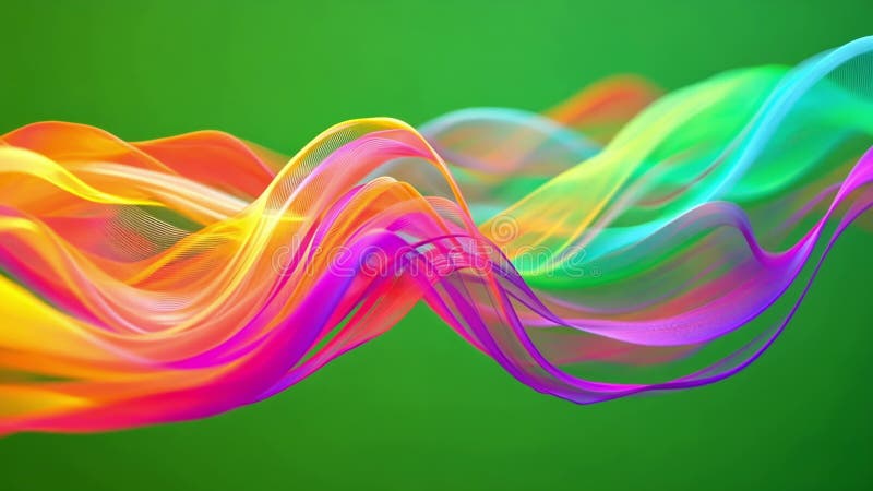 Dynamic Streams of Colors Interweave Creating a Captivating Visual ...