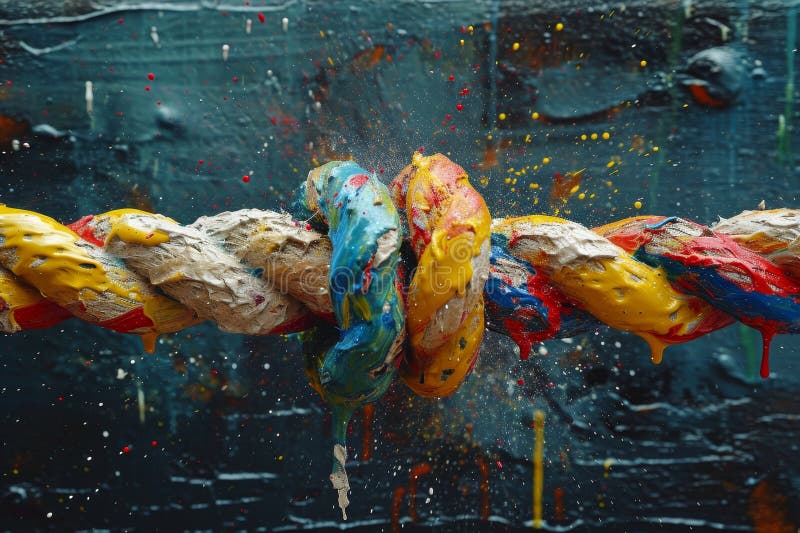 Dynamic Struggle stock illustration. Illustration of competition ...