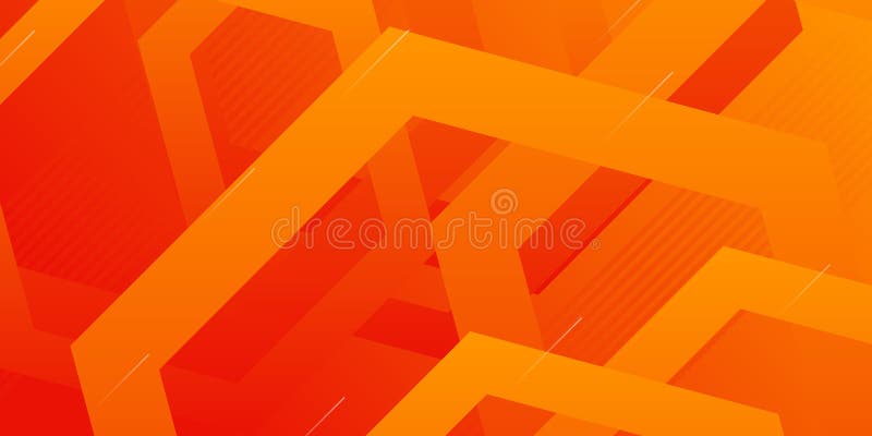 Dynamic Style Banner Design from Fruit Concept. Orange Elements with ...