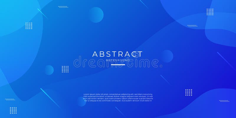 Dynamic Style Banner Design with Modern Fresh Blue Concept. Blue ...