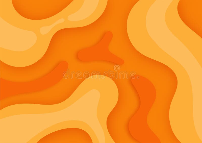 Dynamic Style Banner Design. Orange Elements with Fluid Gradient Stock ...