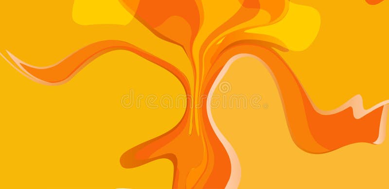 Dynamic Style Banner Design. Orange Elements with Fluid Trendy Gradient ...