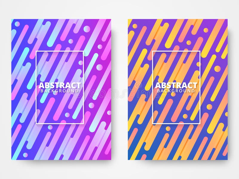 Dynamic Style Poster Design Concept. Dynamic Shape Elements with Bright ...