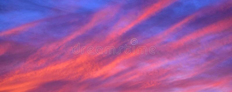 Dynamic Sunset Clouds Painted Sky Stock Image - Image of painted ...