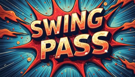 Dynamic Swing Pass Graphic Bursting with Energy Stock Image - Image of ...