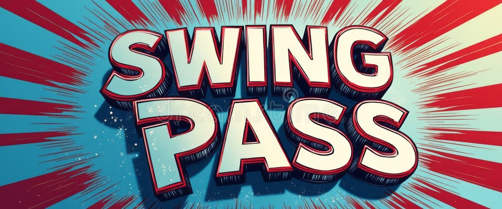 Dynamic Swing Pass Graphic with Explosive Background Stock Photo ...