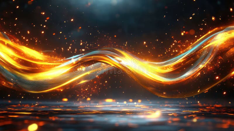 A Dynamic Swirl of Glowing Energy and Particles, Creating a Vibrant ...