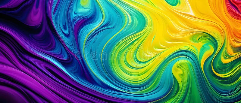 Dynamic Swirl Pattern with Vivid and Contrasting Psychedelic Colors ...