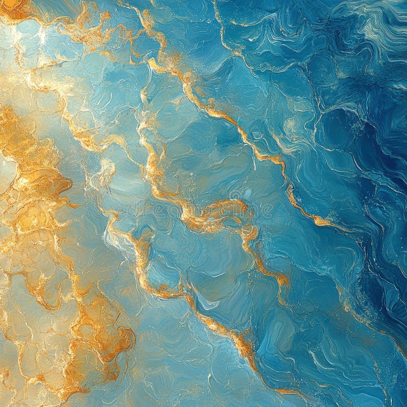 A Dynamic, Swirling Design with Shifting Hues of Blue, Yellow, and ...