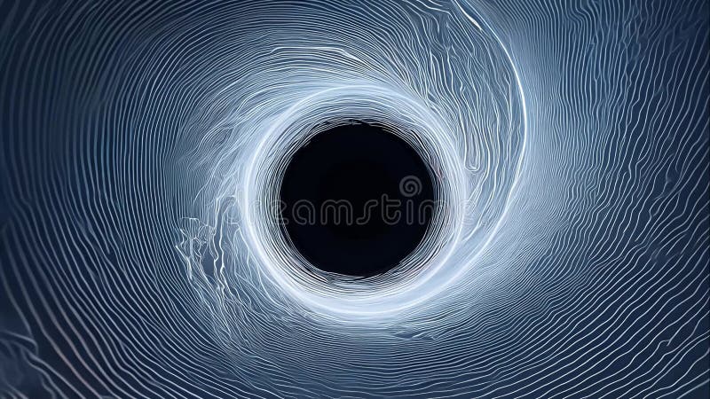 Dynamic Swirling Lines Forming a Black Hole Stock Footage - Video of ...