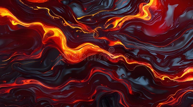 Dynamic Swirling Red and Black Fluid Stock Image - Image of fluid, heat ...