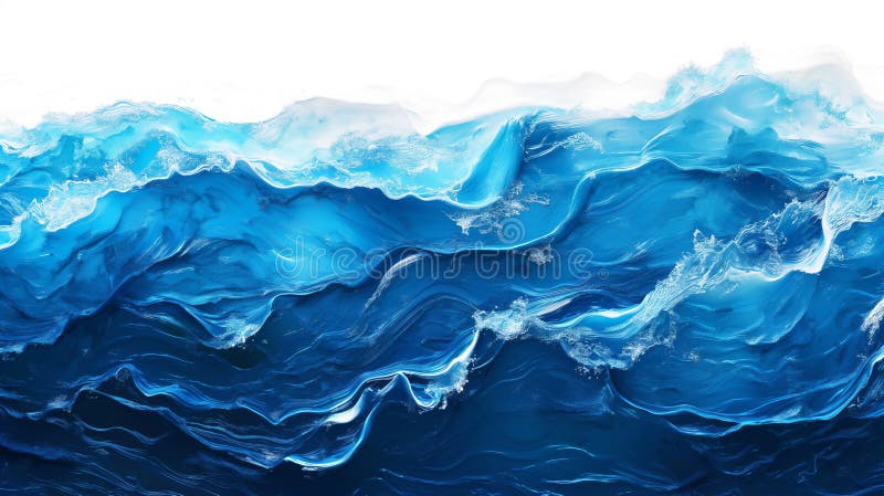 Dynamic Swirls Of Blue And White Resembling Marbled Patterns Stock Illustration Illustration