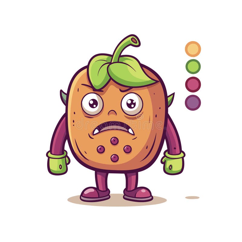 Dynamic Swollen Bell Pepper Illustration Stock Image - Illustration of ...