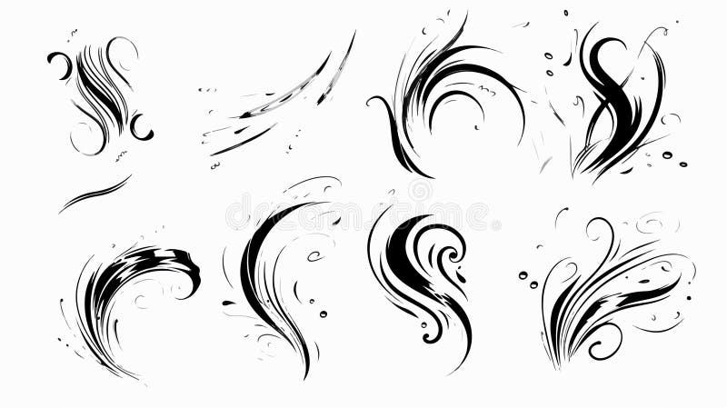 Dynamic Swoosh Line Vector for Creative Design Projects Stock Vector ...