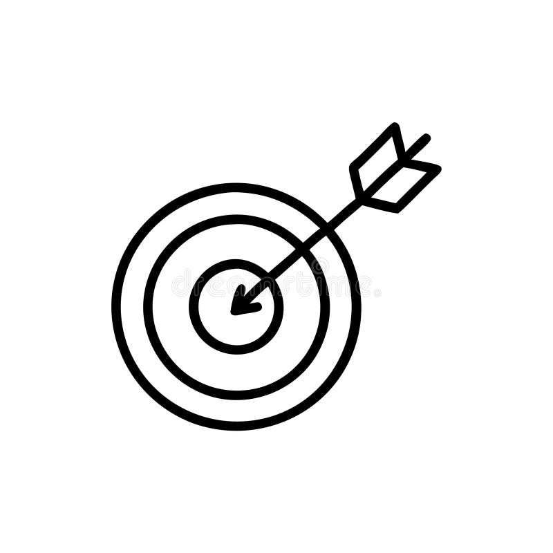 Dynamic Target Arrow for Aiming Stock Vector - Illustration of design ...