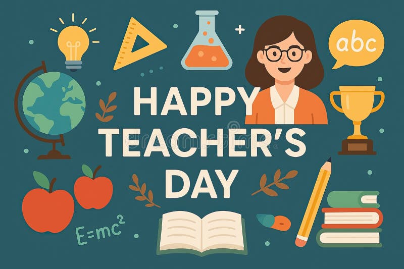 Teachers Day Concept Art Stock Illustrations – 2,468 Teachers Day ...