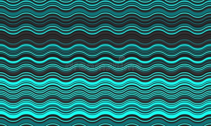 Dynamic Teal and Dark Gray Wavy Stripes Create a Visually Engaging ...