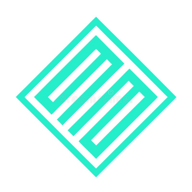 Dynamic Teal Diagonal Lines on Black Bold Square Graphic Design Stock ...