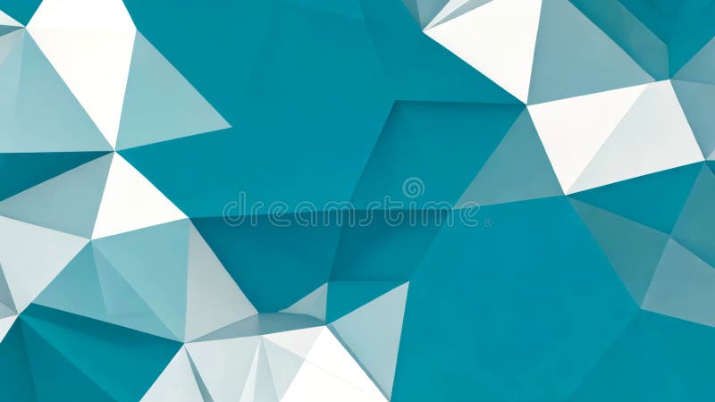 Dynamic Teal and White Low Poly Background with Geometric Patterns ...