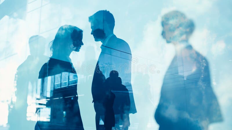 Dynamic Team of Business Professionals Collaborating in Modern Office ...