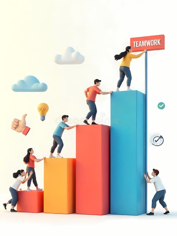 A Dynamic Team Unites To Build a Rising Graph, Visualizing Teamwork ...