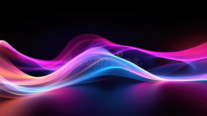 Dynamic Tech Background Light Stock Illustration - Illustration of ...
