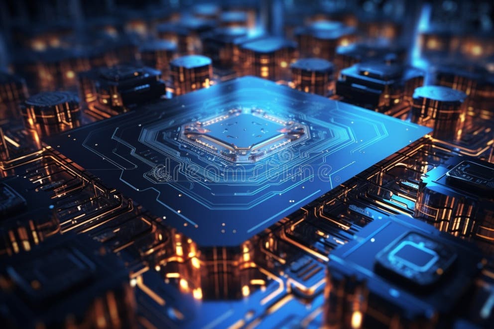 Dynamic Tech Digital Technology Background, Illustrating the Pace of ...