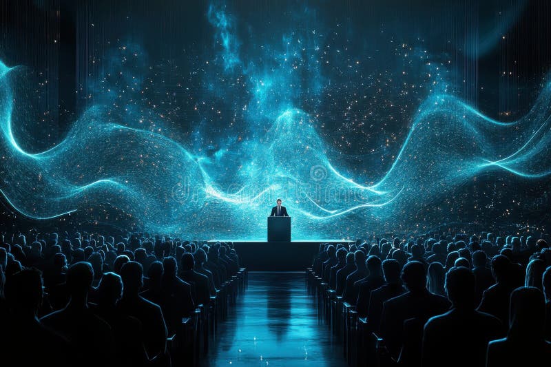 Dynamic Technology Conference Modern Auditorium Visual Presentation ...