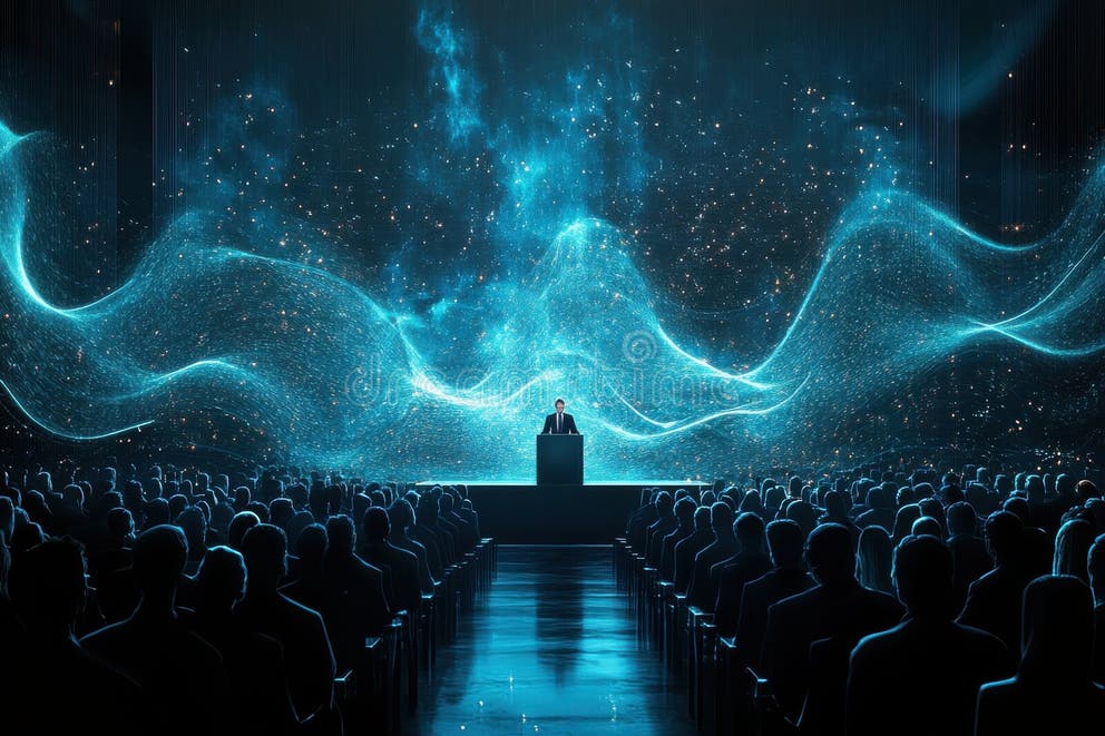 Dynamic Technology Conference Modern Auditorium Visual Presentation ...