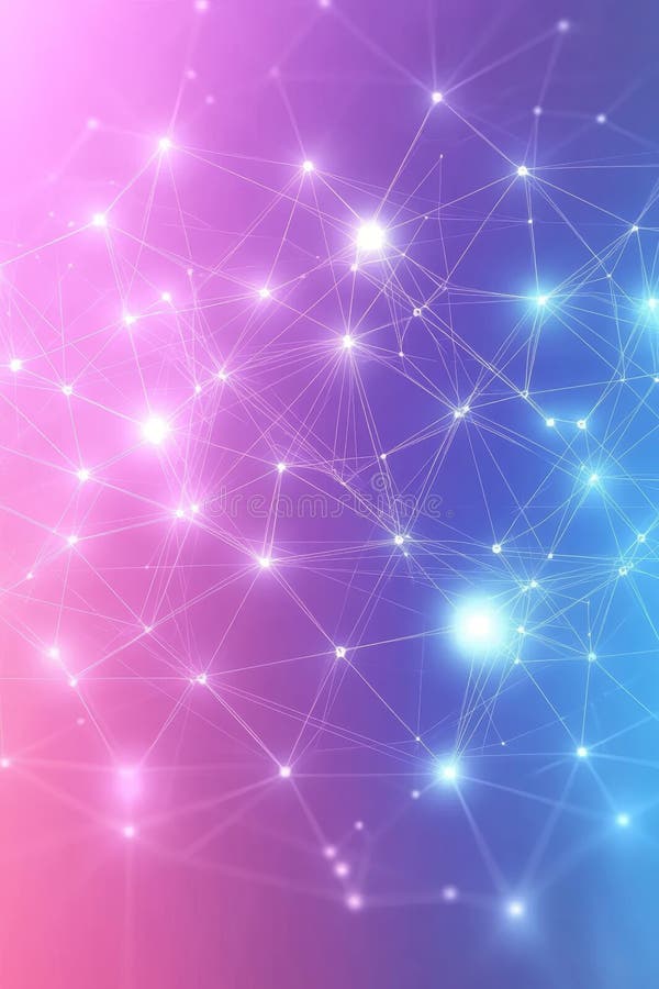 Dynamic Telecommunications Network Patterns in Vibrant Shades on a Soft ...