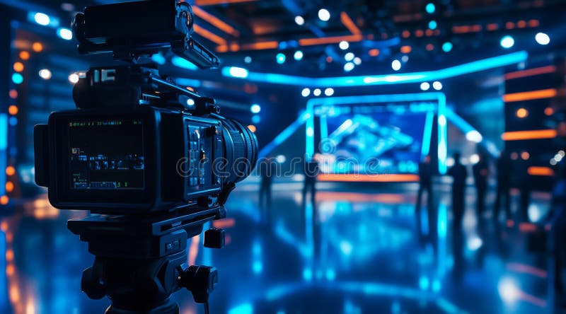 A Dynamic Television Studio with a Professional Video Camera for ...
